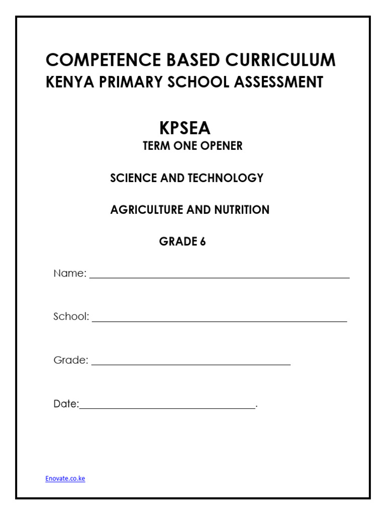 Grade 6 Science & Technology Exam Guide | PDF | Vegetables | Crops