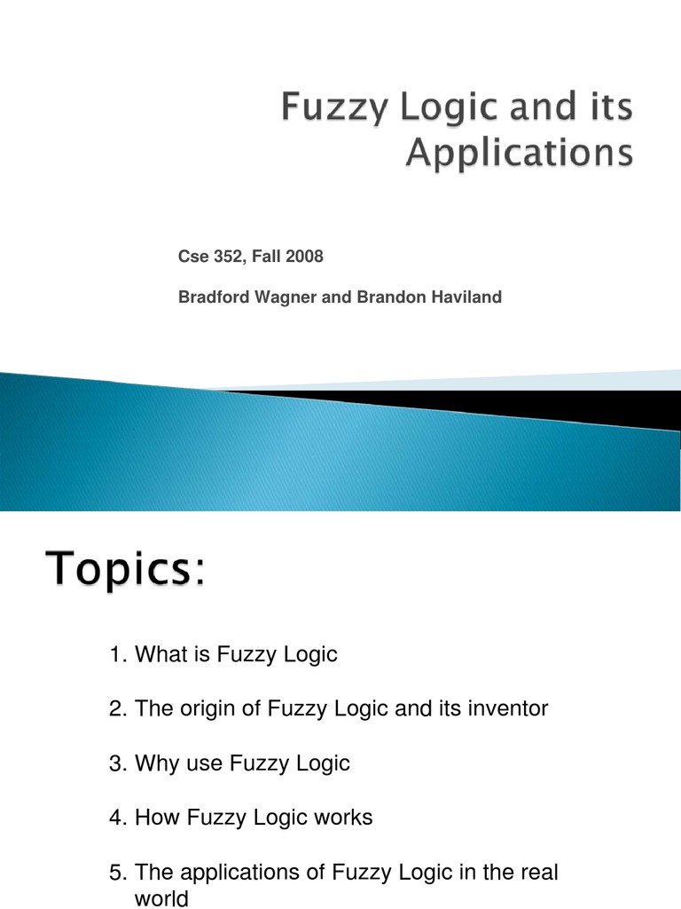 Fuzzy Logic PPT NEW | PDF | Fuzzy Logic | Logic