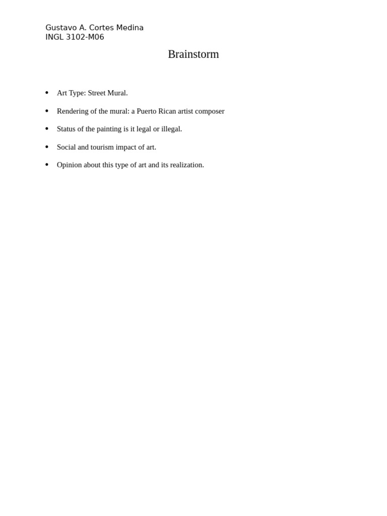 Brainstorm Essay | PDF