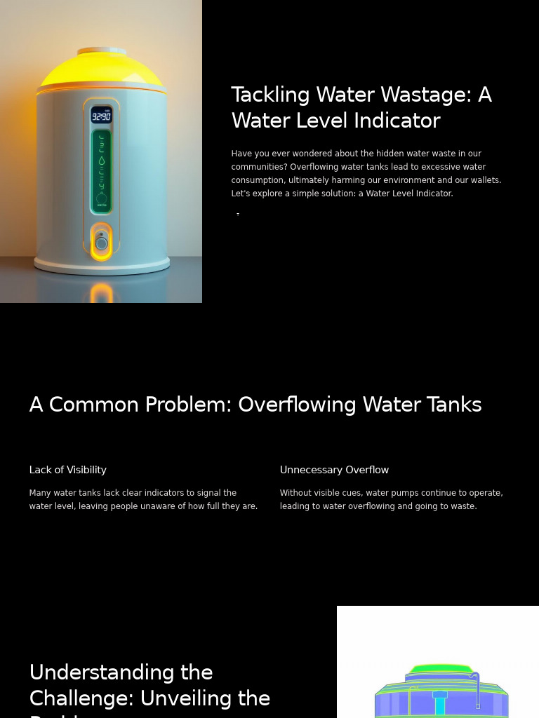 Tackling Water Wastage A Water Level Indicator | PDF | Light Emitting ...