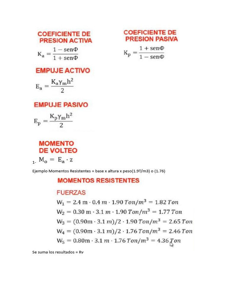 Formulas Estructuras Lad | PDF