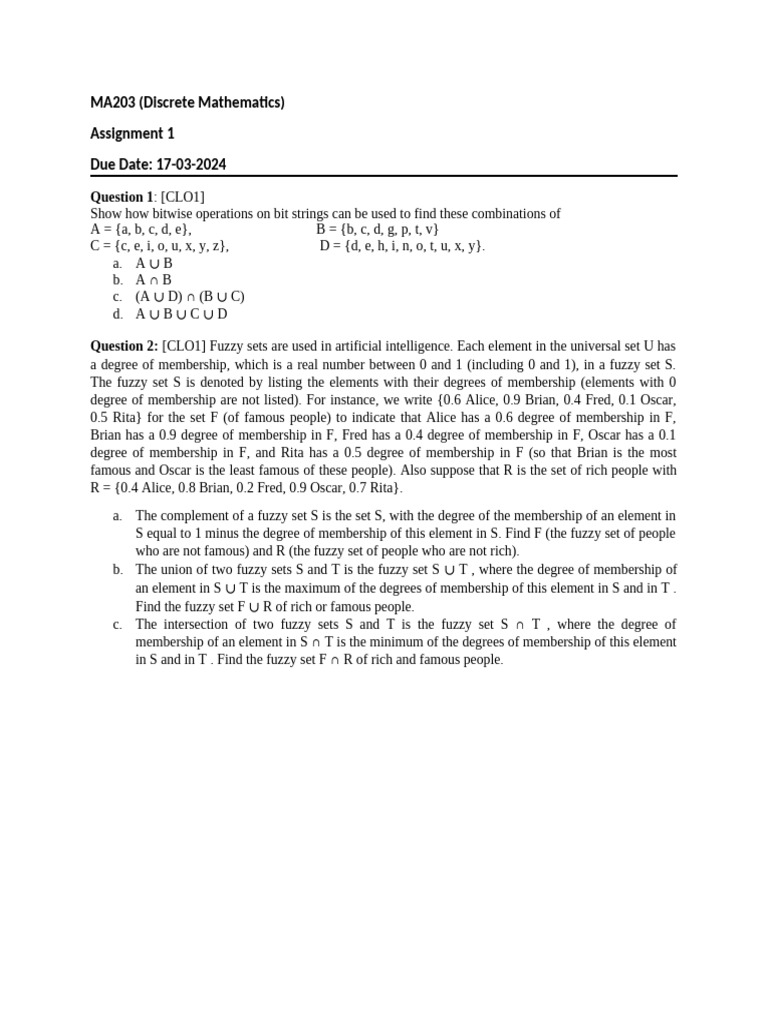 MA203-Assignment 1 (1) | PDF