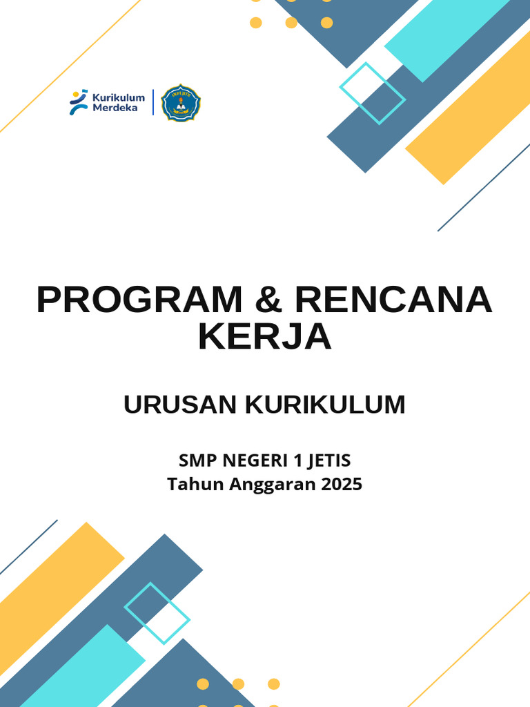Program & Rencana Kerja Urs. Kurikulum Tahun 2025 | PDF