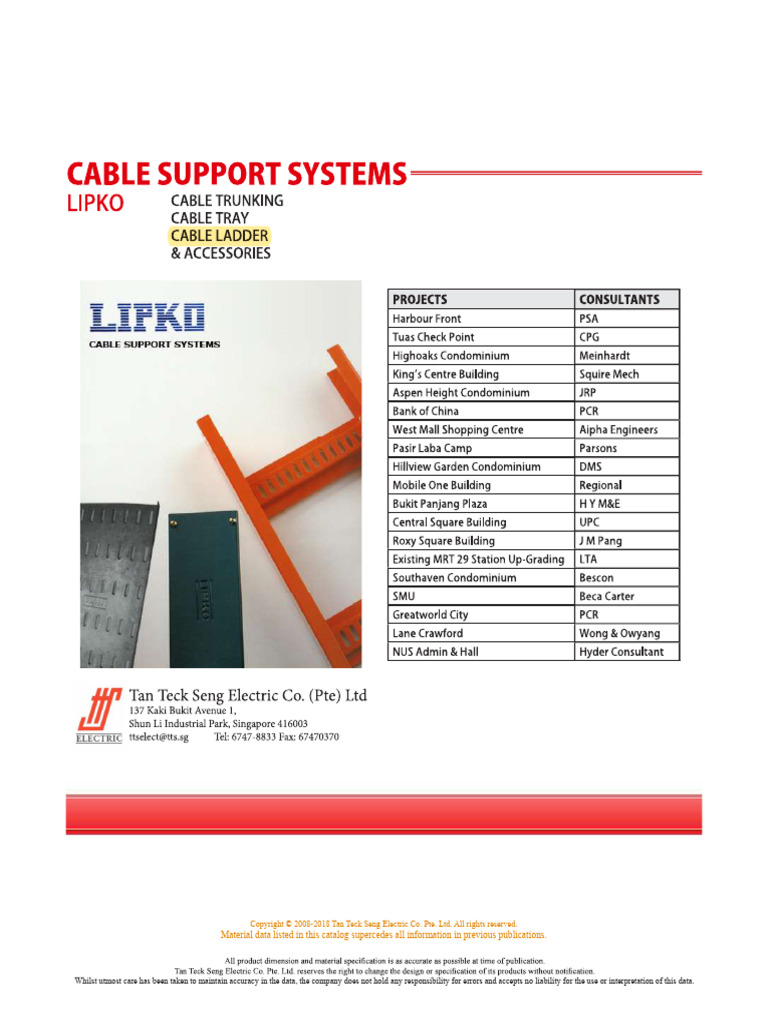 Tan Teck Seng Electric Catalog 2018 | PDF