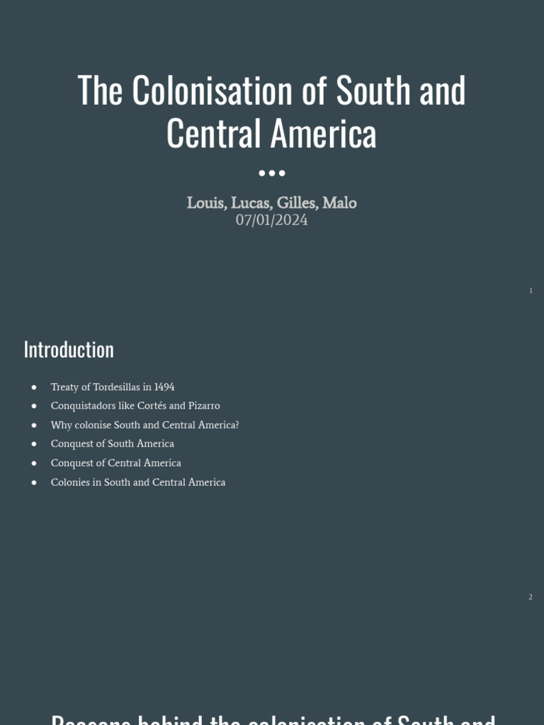 Colonisation of Central and South America | PDF | Hernán Cortés ...