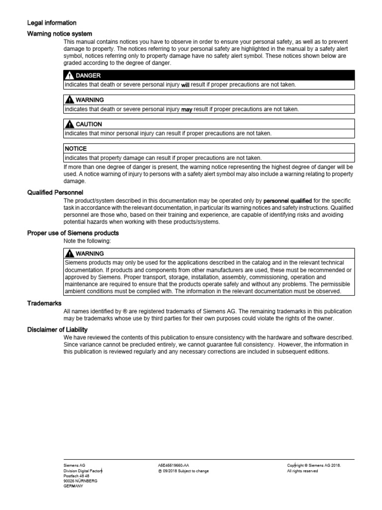 WinCC7.5_BasicOptions.pdf_page_2 | PDF | Safety | Trademark