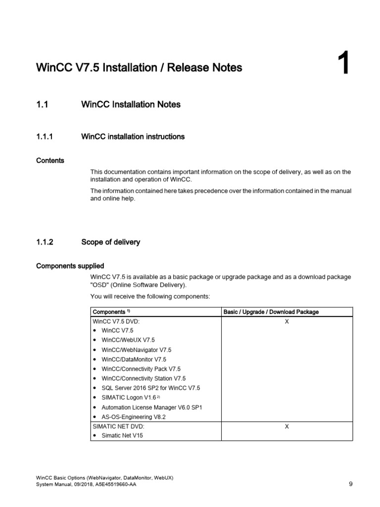 WinCC7.5 BasicOptions - PDF Page 9 | PDF