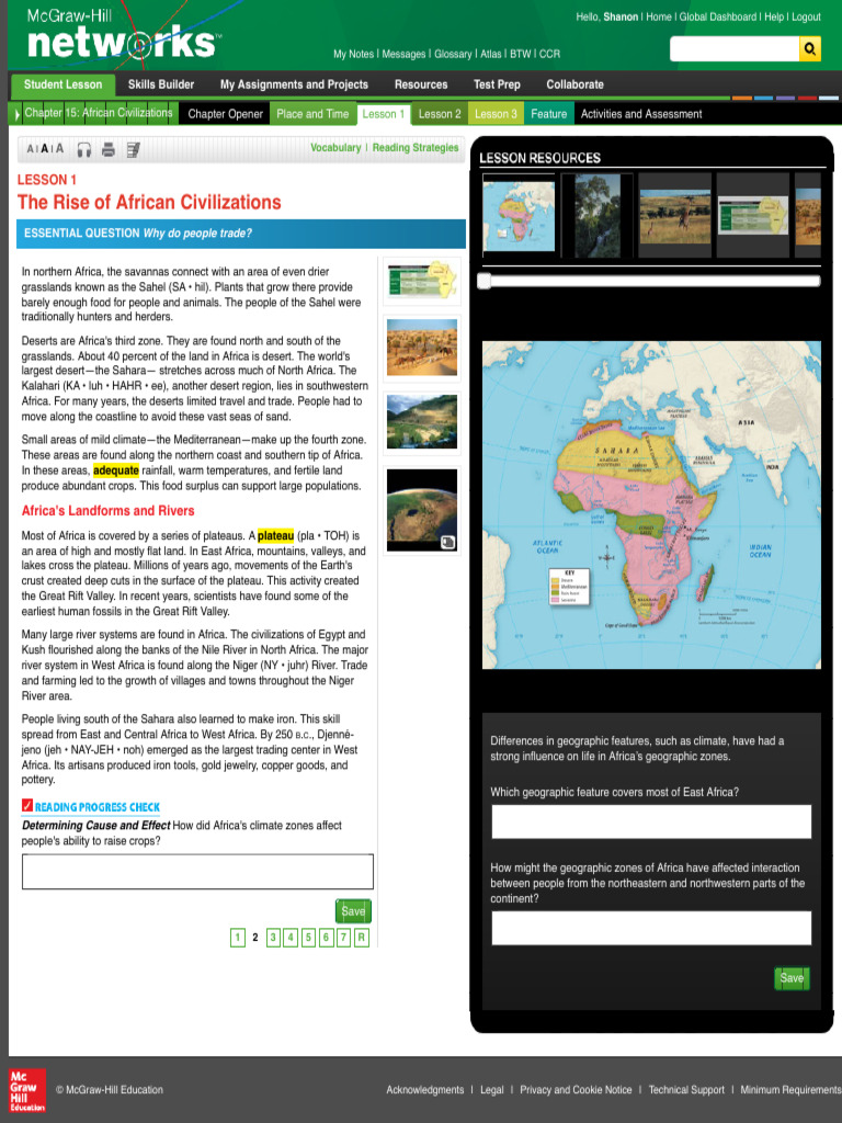 Networks - Discovering Our Past A History of The World 2 | PDF | Africa ...