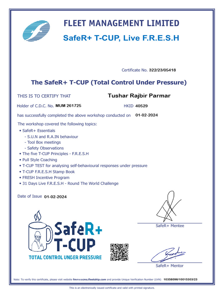 SafeR+ T-CUP 40529-1 | PDF