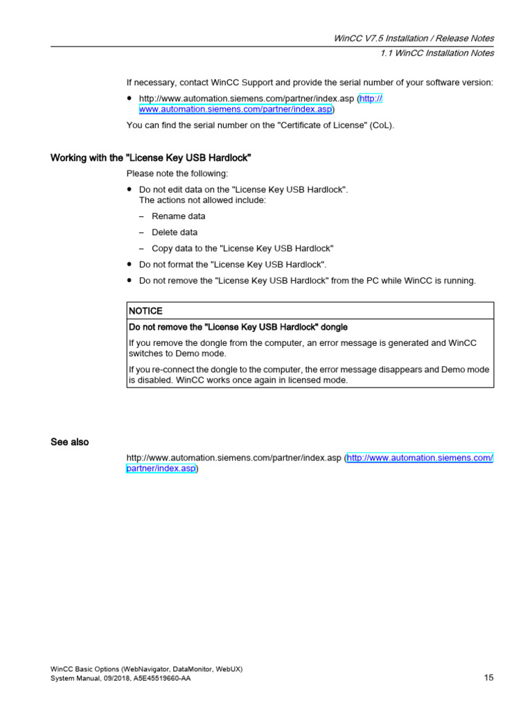 WinCC7.5 BasicOptions - PDF Page 15 | PDF