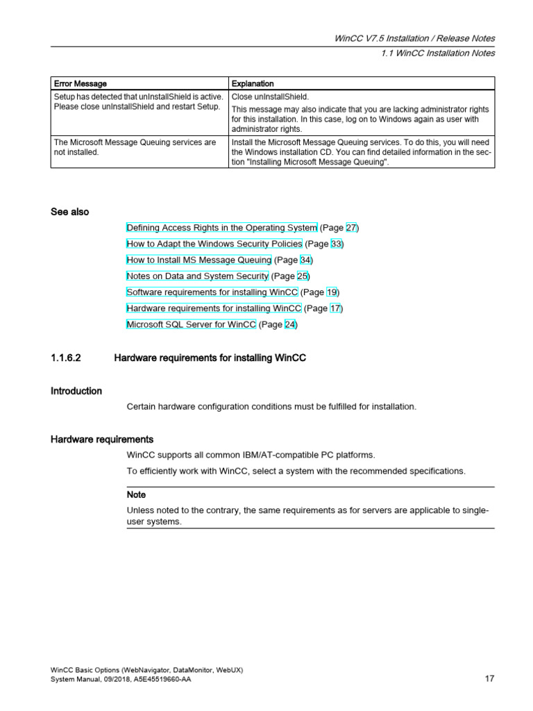 WinCC7.5 BasicOptions - PDF Page 17 | PDF