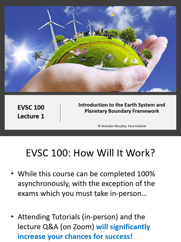 EVSC100 2023 Spring Lecture01 | PDF | Earth Sciences | Nature