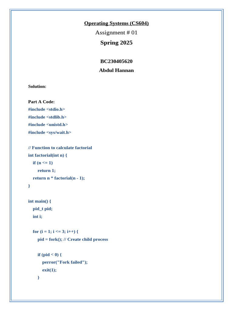 BC230405620 - CS604 - 1 - Spring 2025 | PDF | Computer Programming | Software Engineering