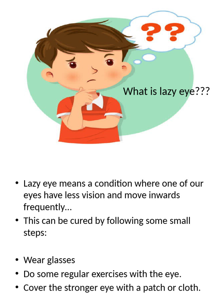 Lazy Eye Treatment and Exercises Guide | PDF