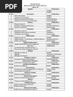 Class 11 Book List 22-23 | PDF | Science