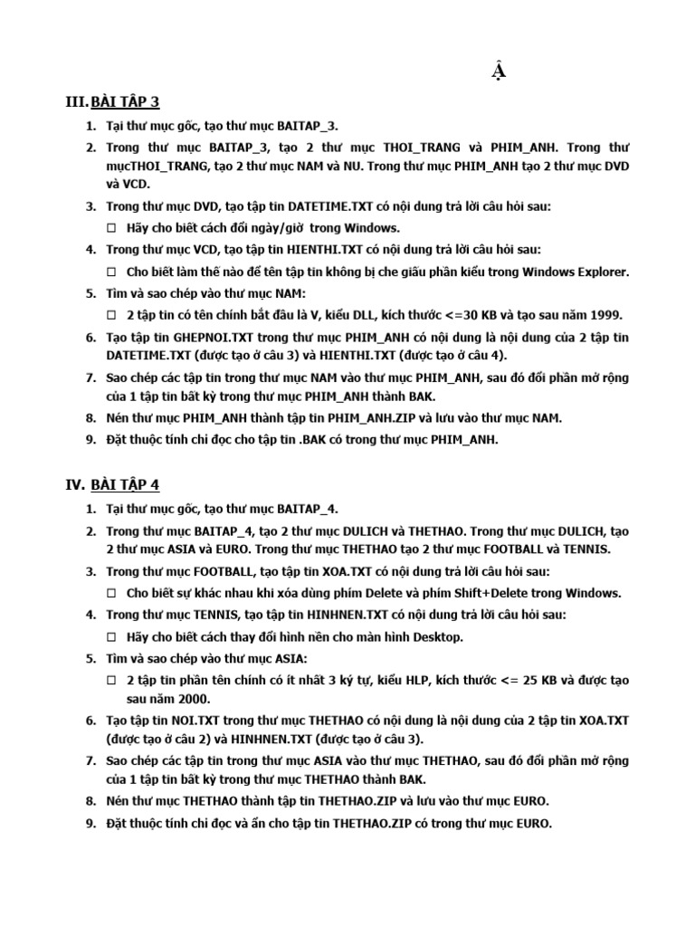 B32_BaiTap_Tonghop | PDF