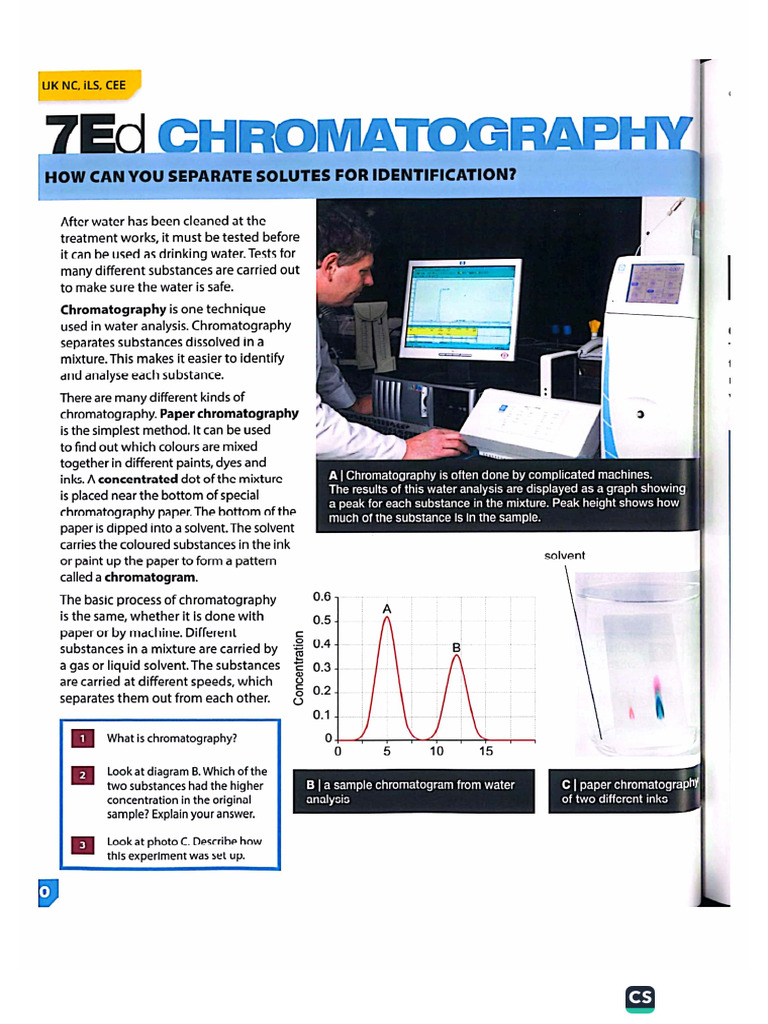 7Ed Chromatography for Grade 8 Science | PDF