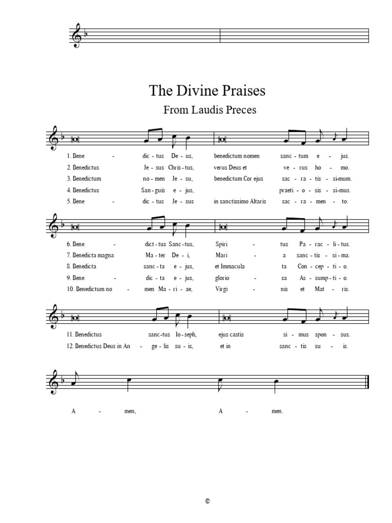 The Divine Praises | PDF