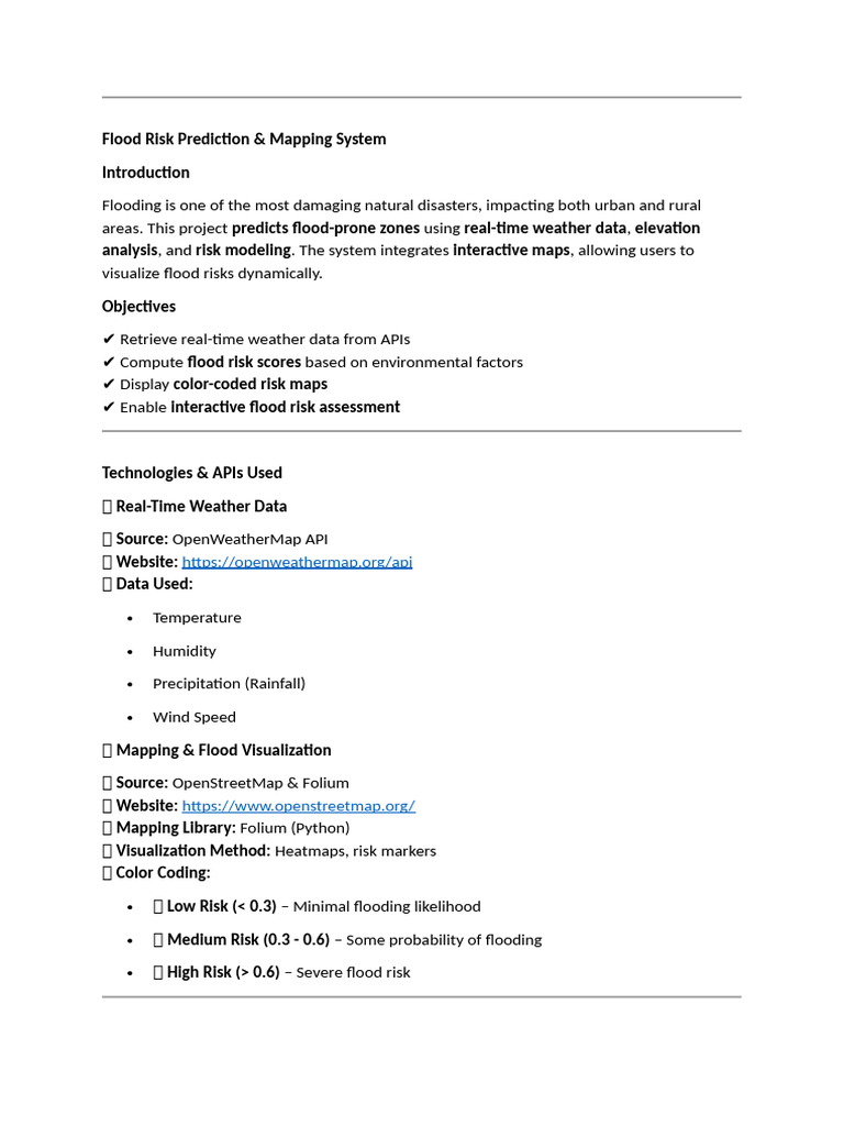 Flood Risk Prediction | PDF