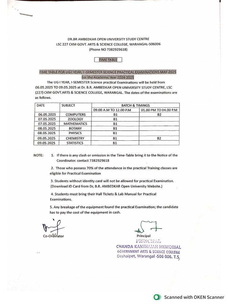 Aou-Ug Sem-1 Practical Exam May-2025 | PDF