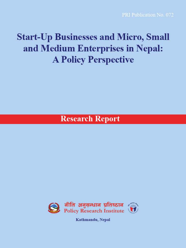 PRI20835 - 072 Start-Up Businesses and Micro, Small 1.6 | PDF | Startup ...