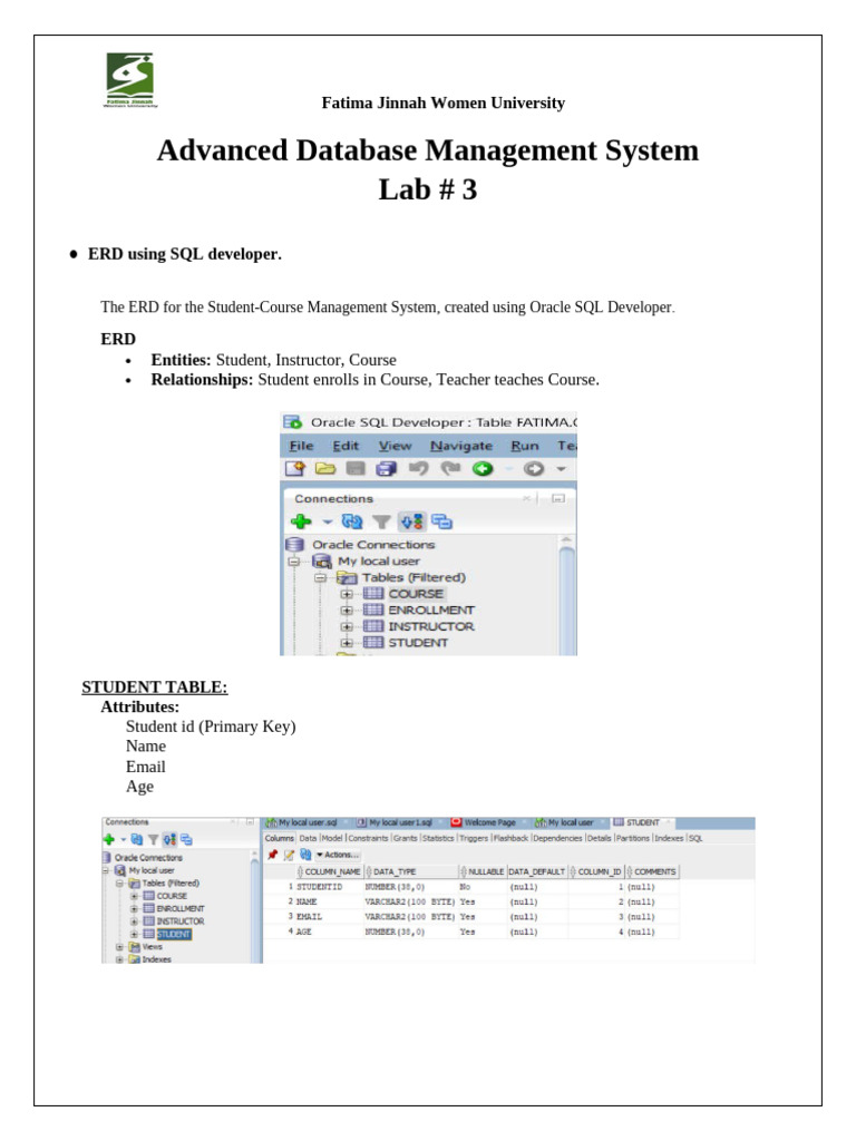 Advanced DB LAB 3 | PDF