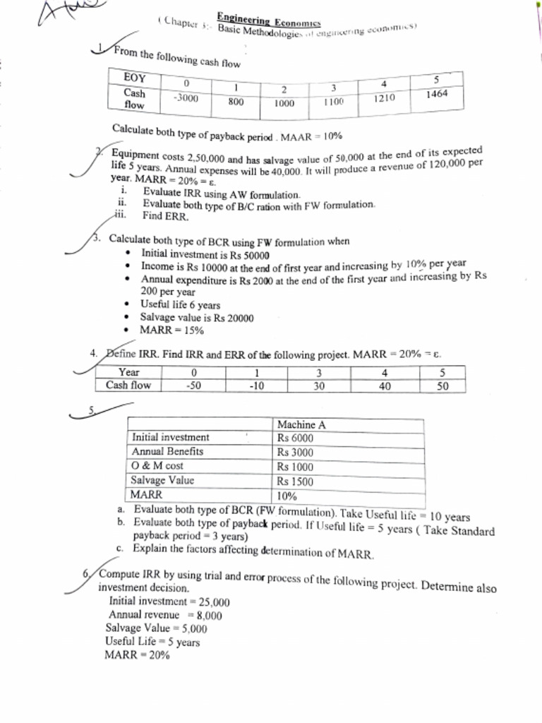3. basic methodology numericals | PDF