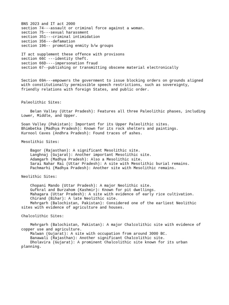 BNS 2023 and IT Act 2000 | PDF