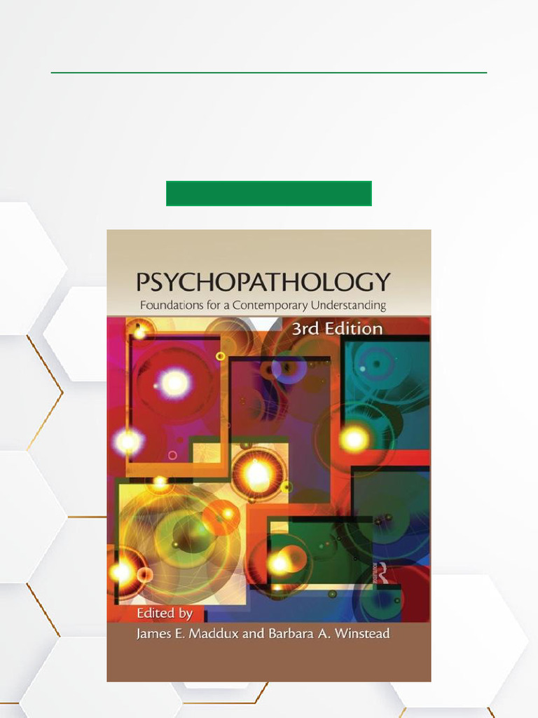 Psychopathology: 3rd Edition Overview | PDF | Mental Disorder ...