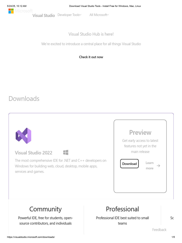 Visual Studio Tools - Install Free For Windows, Mac, Linux | PDF ...