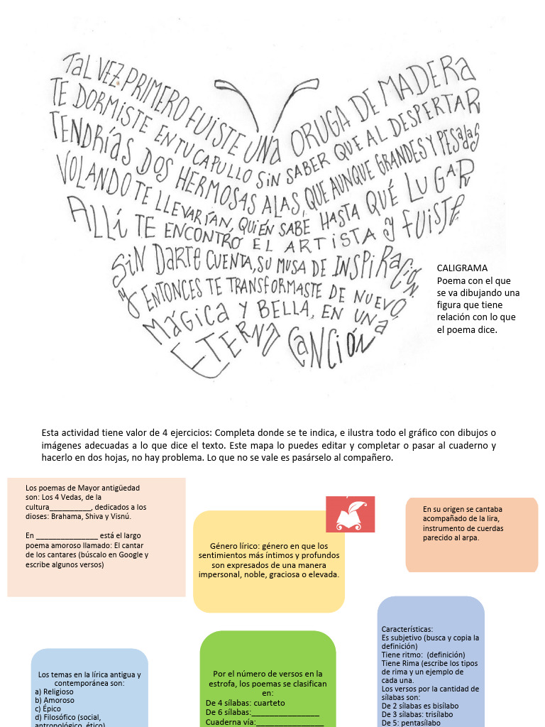 Ejercicio Número 1 de POESÍA - PPTX - 20250502 - 105239 - 0000 | PDF | Poesía