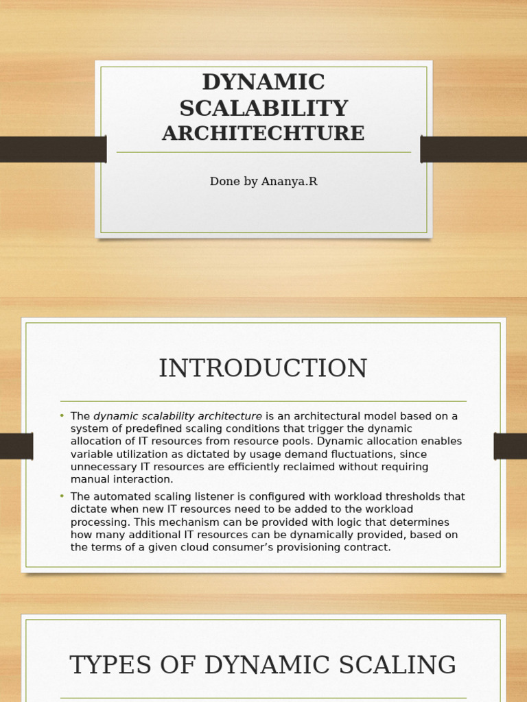 Dynamic Scalability Architechture | PDF | Scalability | Cloud Computing