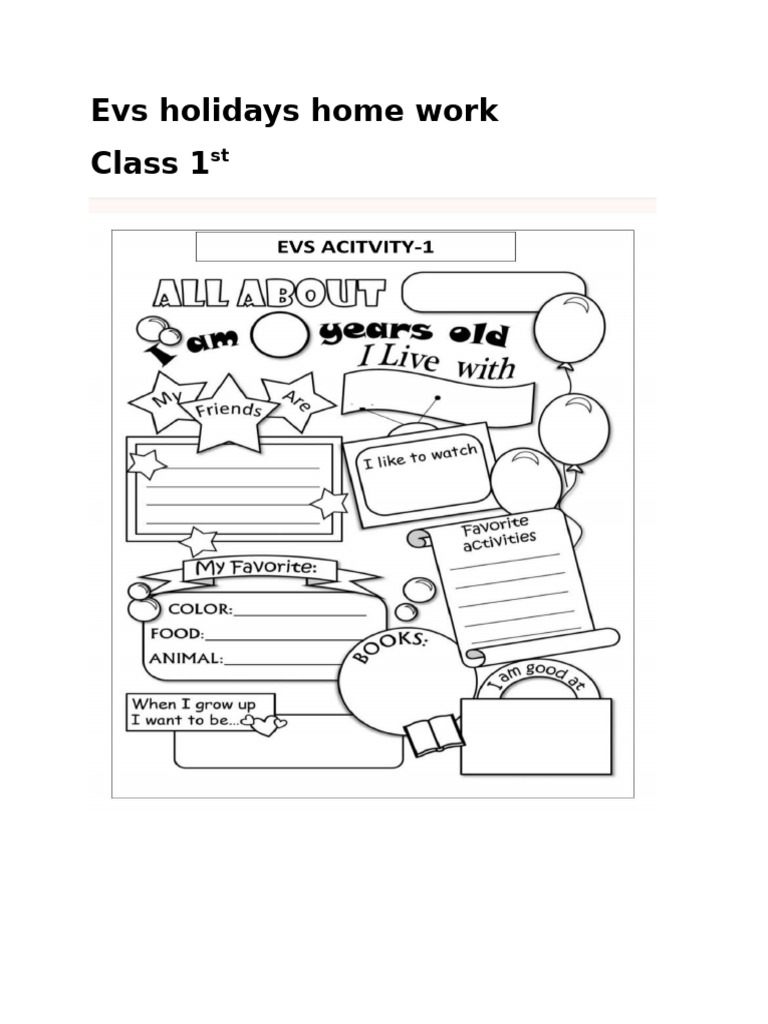 Evs Class 1st SWH New - 20250521-WA0083. | PDF