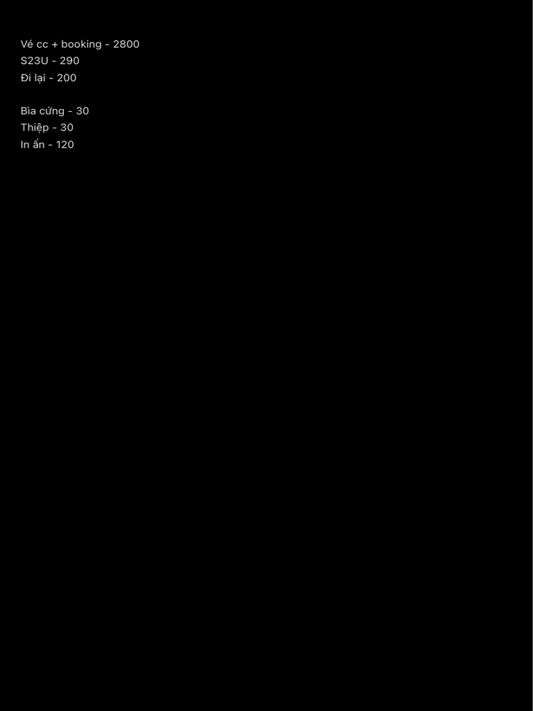 Vé CC + Booking - 2800 | PDF
