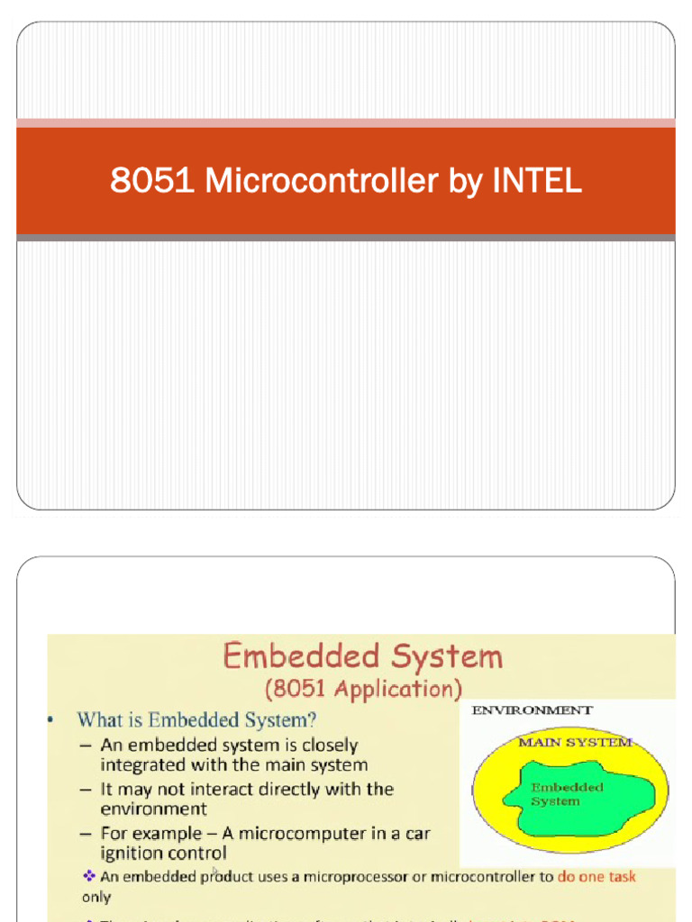 8051 Microcontroller by INTEL Notes | PDF | Microcontroller | Classes ...