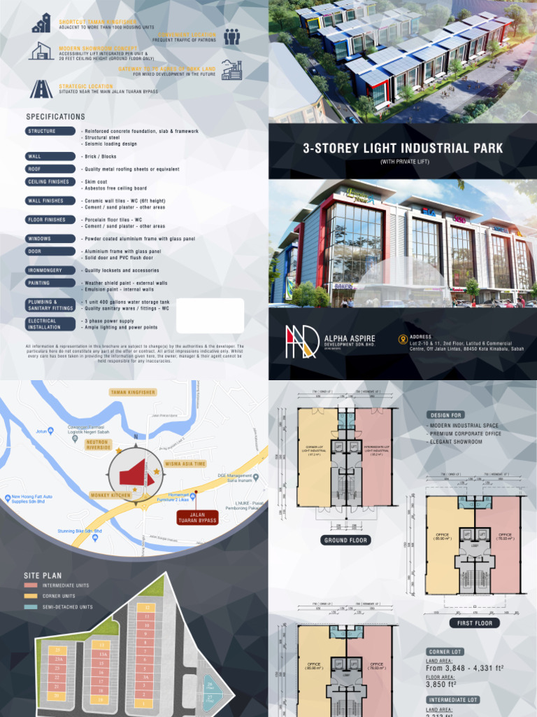 3 Storey Light Industrial Park at Inanam Laut | PDF