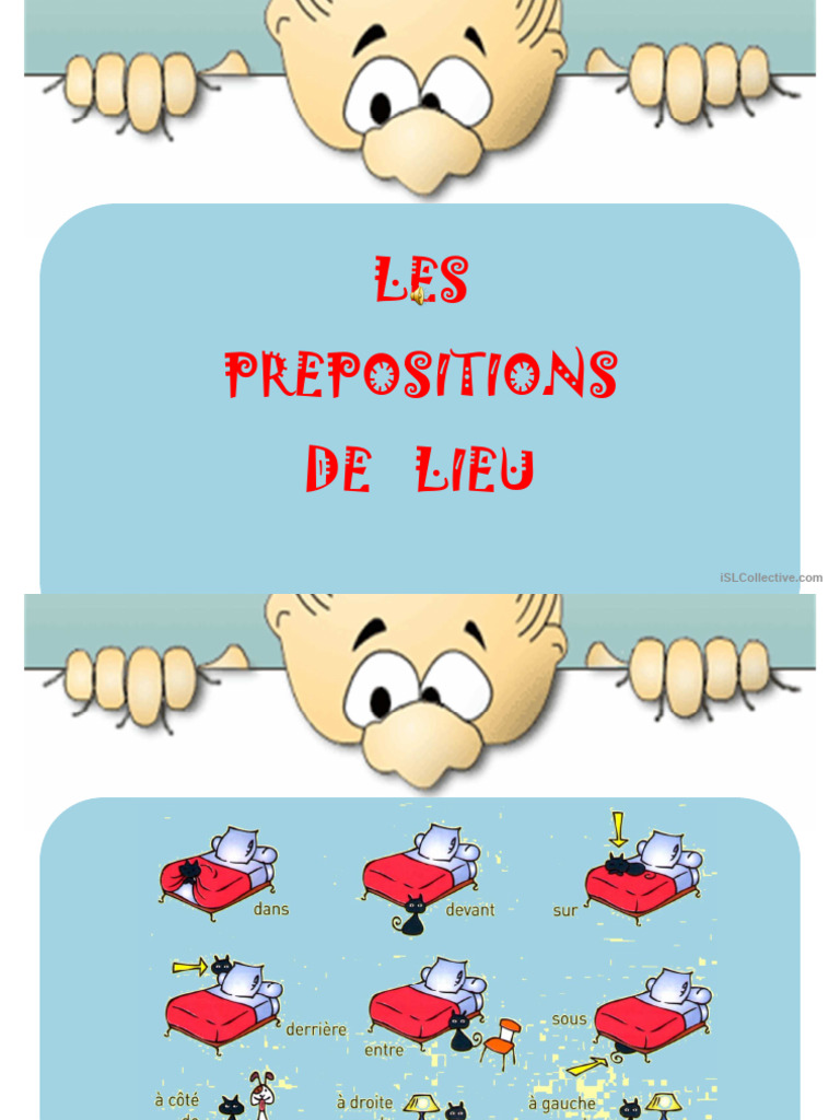 Exercices sur les prépositions de lieu | PDF