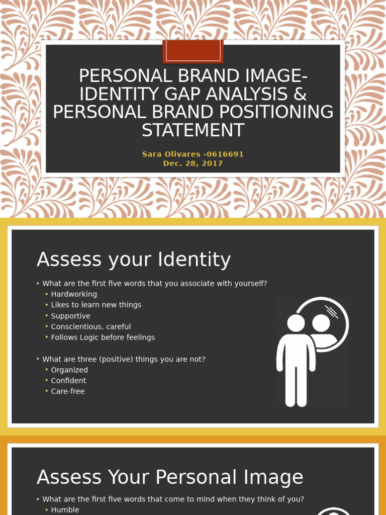 Personal Brand Image-Identity Gap Analysis & Personal Brand Positioning ...