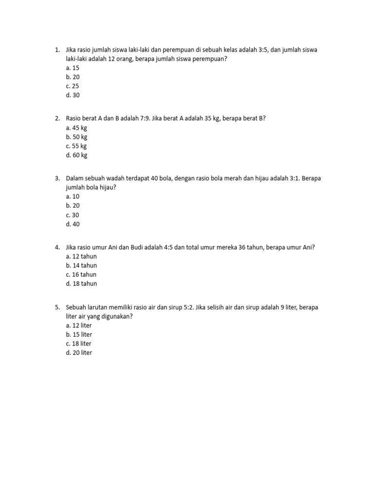 Soal Latihan Psiko | PDF