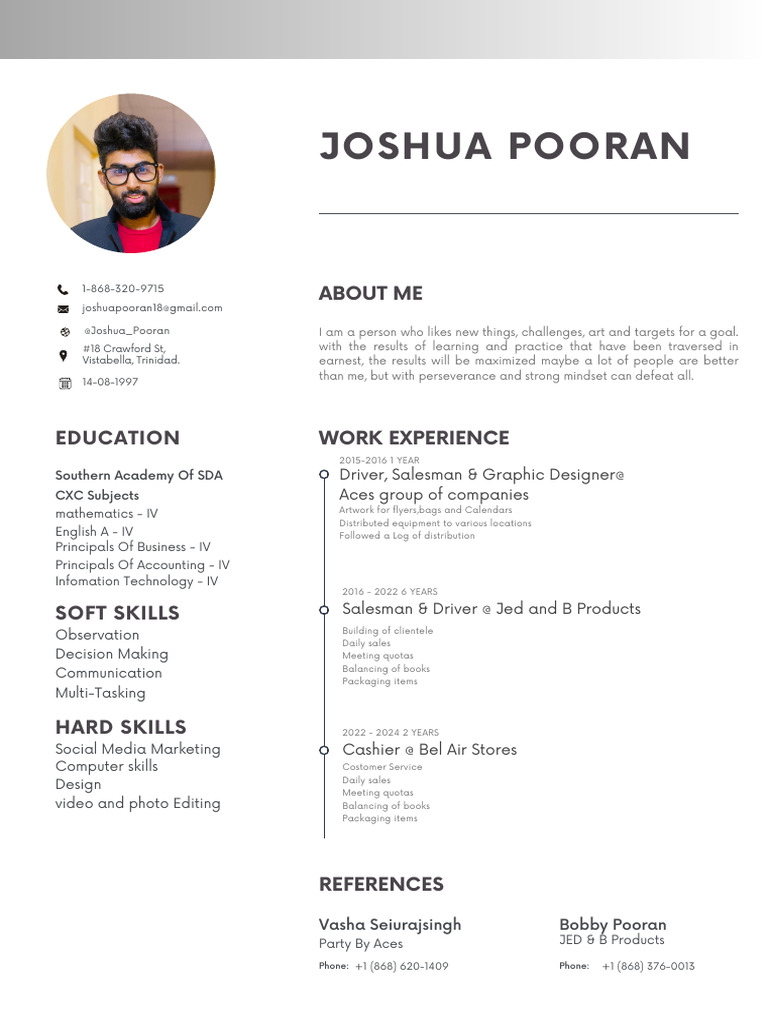 Joshua Resume PDF | PDF
