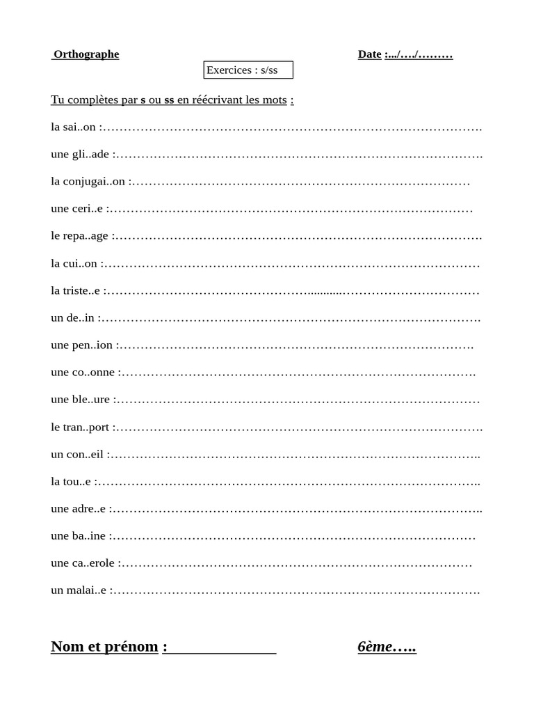 Exercices Ss | PDF