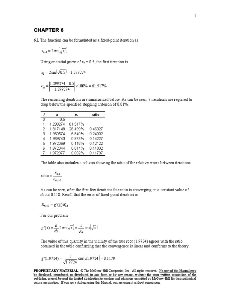 Numerical Method For Engineers-Chapter 6 | PDF
