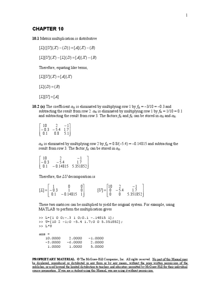 Numerical Method For Engineers-Chapter 10 | PDF | Matrix (Mathematics ...
