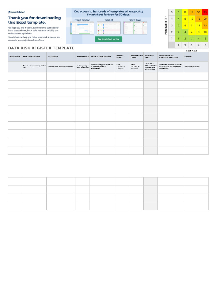 IC Data Risk Register 9419 | PDF | Risk