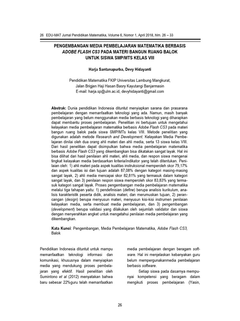 EduMat V6 N1 Falsh CS3 | PDF