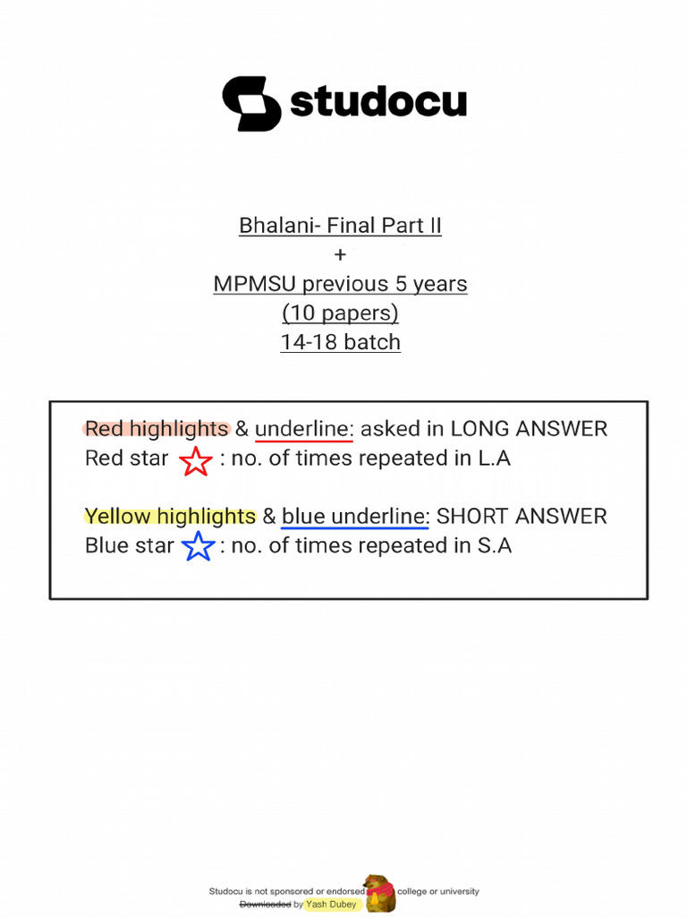 Bhalani Final Yr+ MPMSU Previous 10 Papers | PDF | Respiratory Diseases | Hepatitis