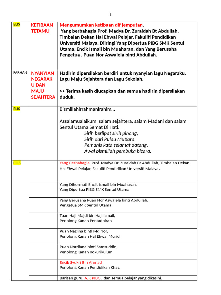 Skrip Hem Koko 2024 | PDF