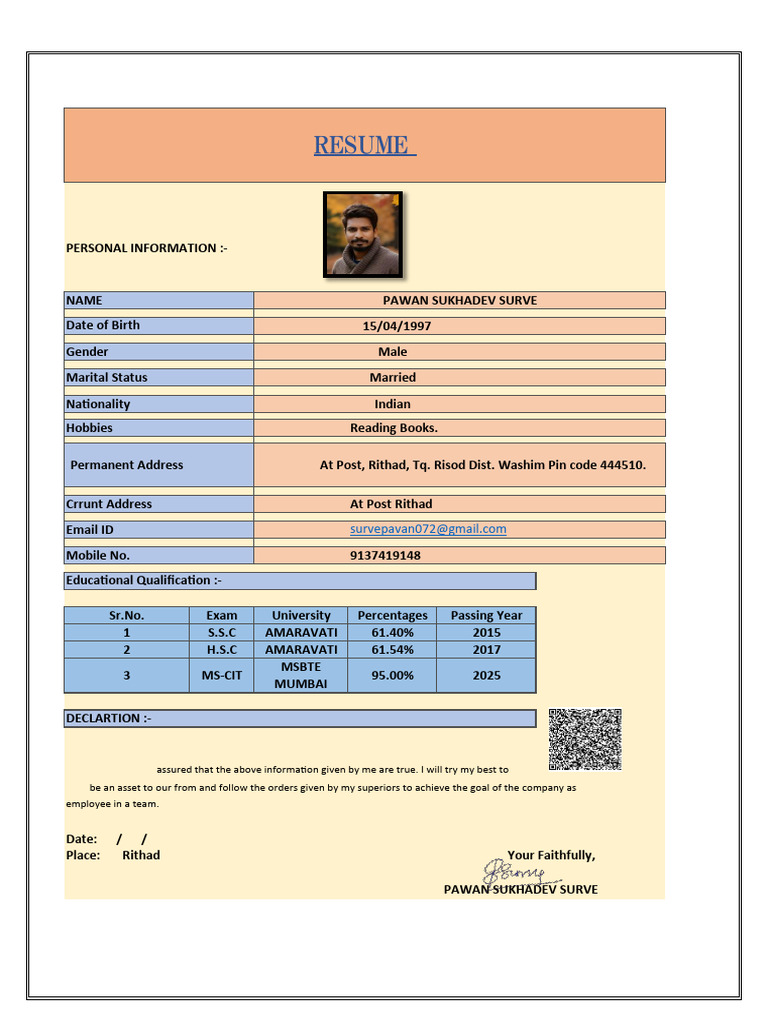 Resume - PDF Pawan | PDF