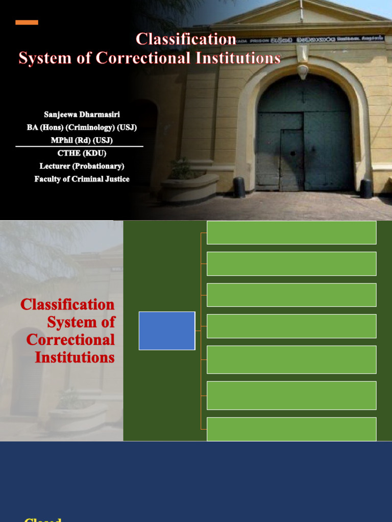 5.2 - Classification System of Prisons | PDF | Prison | Juvenile ...
