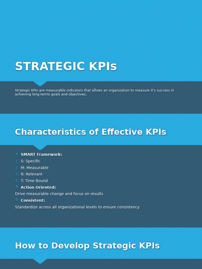 STRATEGIC KPIs-MKA | PDF | Performance Indicator | Goal